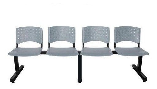 Tandem Lisy Plástico x4 – Base Negra – Recto | mobilarg.com.ar