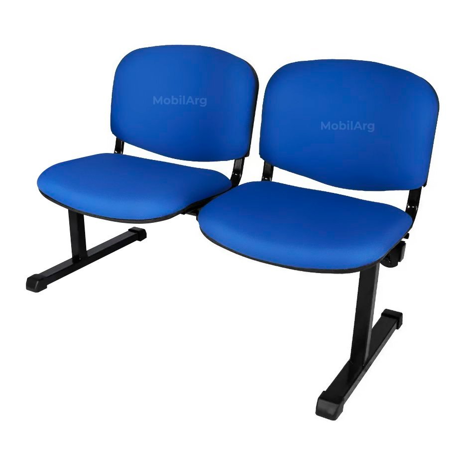 Tandem Lisy Tapizado x2 – Base Negra – Recto | mobilarg.com.ar